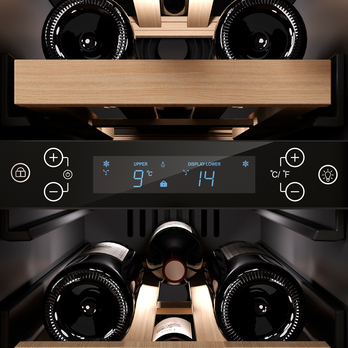 Винный шкаф Libhof Connoisseur CXD-16 Black встраиваемый под столешницу