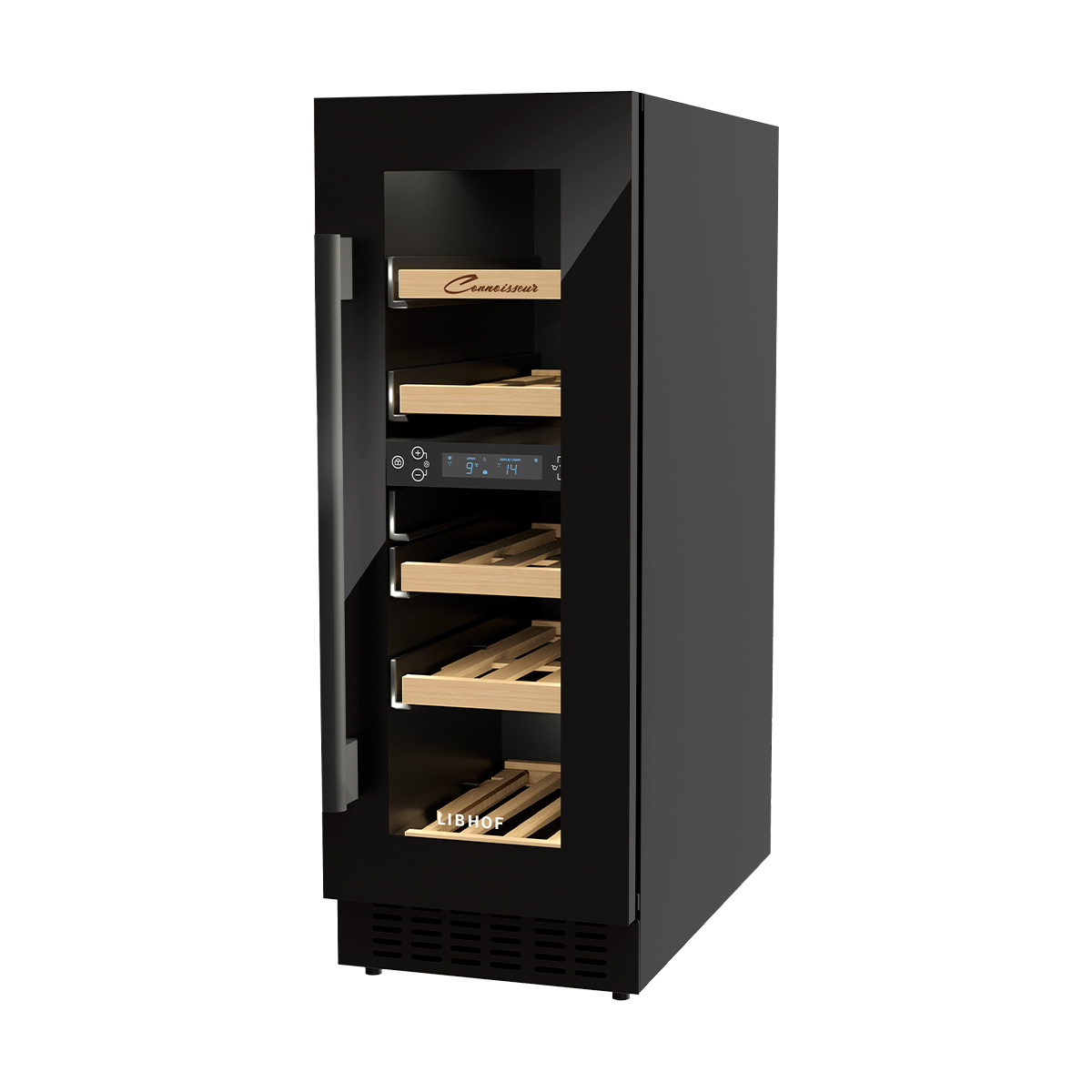 Винный шкаф Libhof Connoisseur CXD-16 Black встраиваемый под столешницу