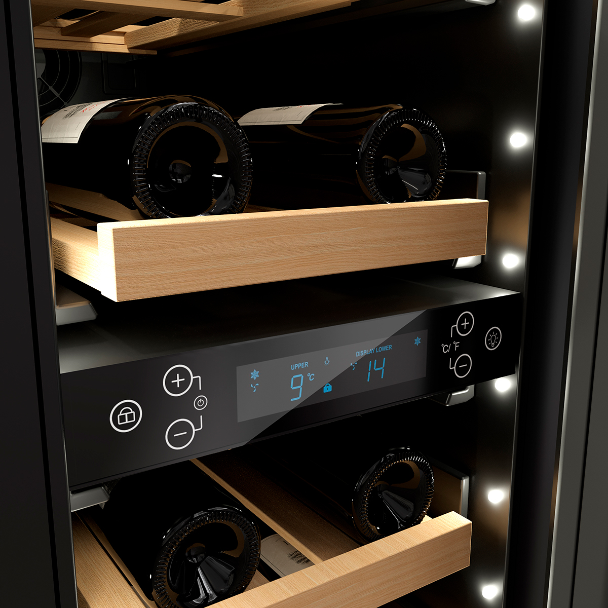 Винный шкаф Libhof Connoisseur CXD-16 Black встраиваемый под столешницу купить по доступным ...